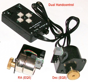 DUALeq5 | EQ-5 dual axis motor drive (SkyScan) with hand controller